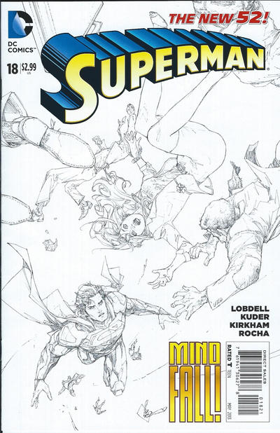 Superman #18 - Kenneth Rocafort Black & White Cover Variant - CovrPrice