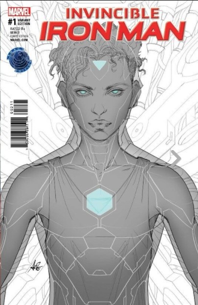Invincible Iron Man #1 - Artgerm - Legacy Comics and Cards - Inked Line ...