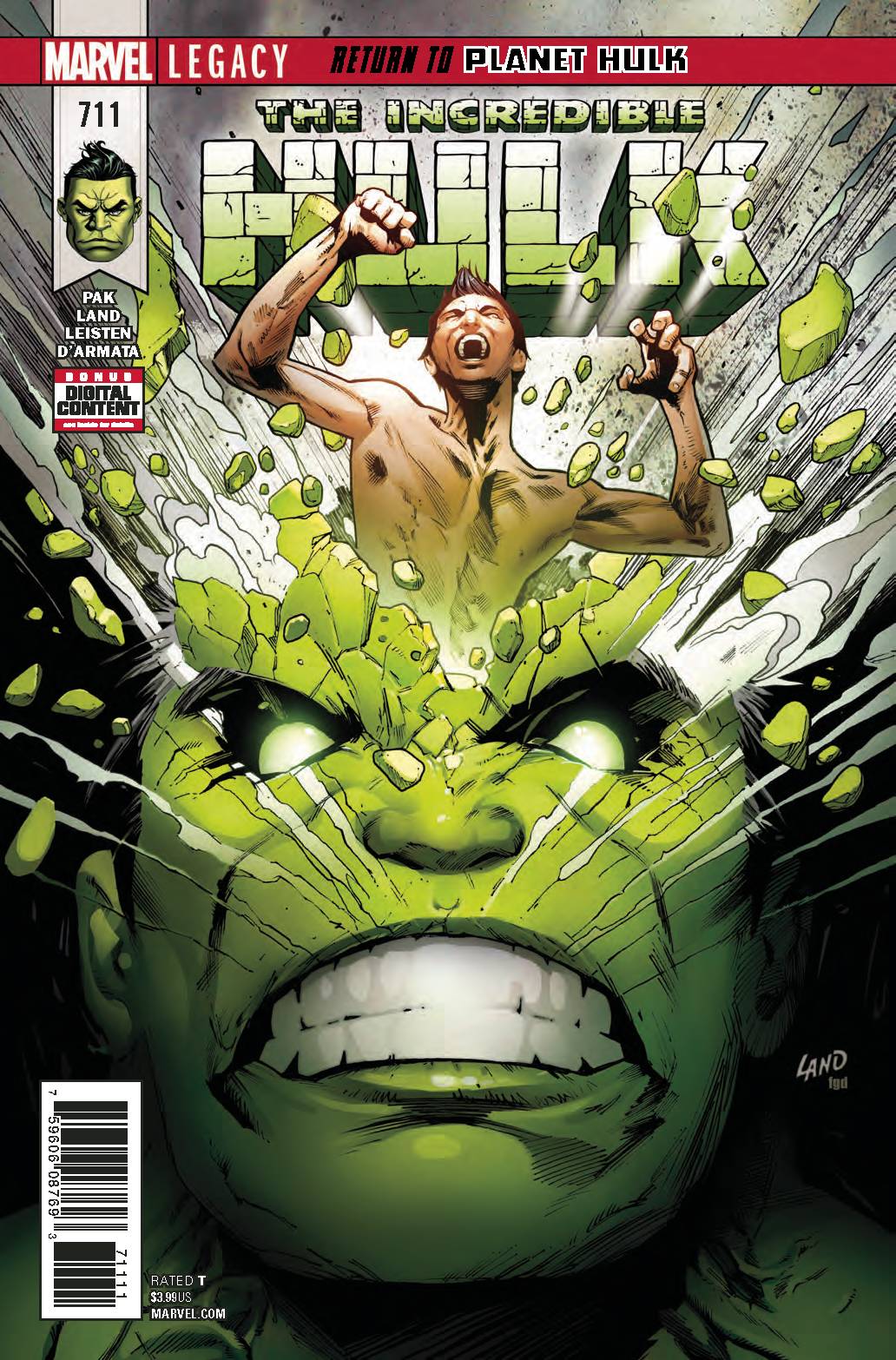 Incredible Hulk #711 - Greg Land - Regular - CovrPrice