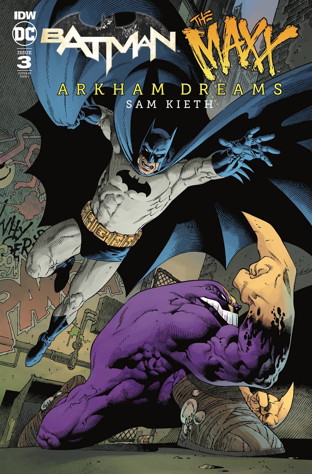 Batman / The Maxx: Arkham Dreams #3 - Gabriel Rodriguez (1:10) - CovrPrice