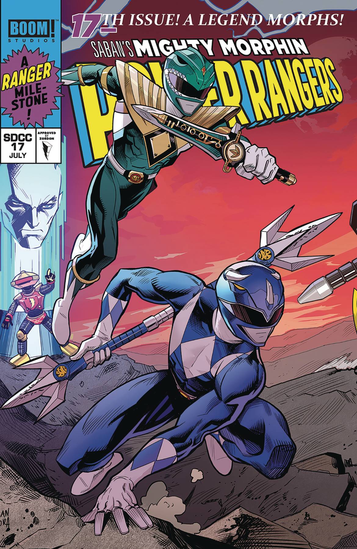 Mighty Morphin Power Rangers #17 - Dan Mora - 2017 SDCC - Connecting X ...