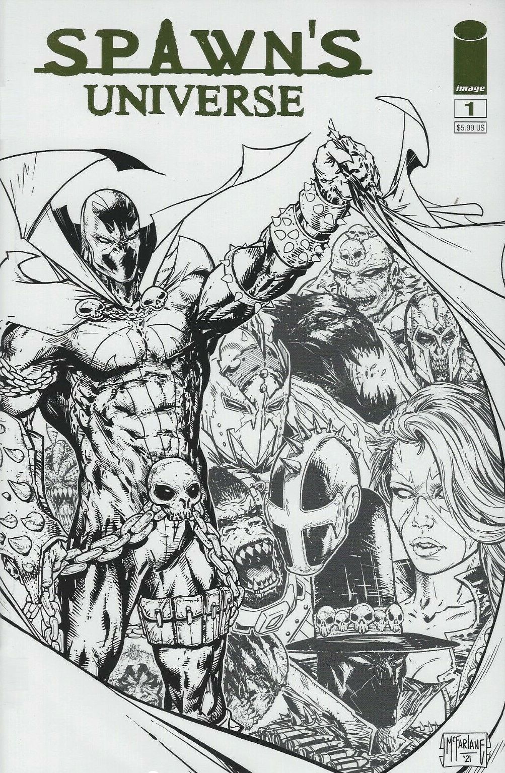 Spawn’s Universe #1 - Todd McFarlane - McFarlane Toys Webstore - Gold Foil - CovrPrice