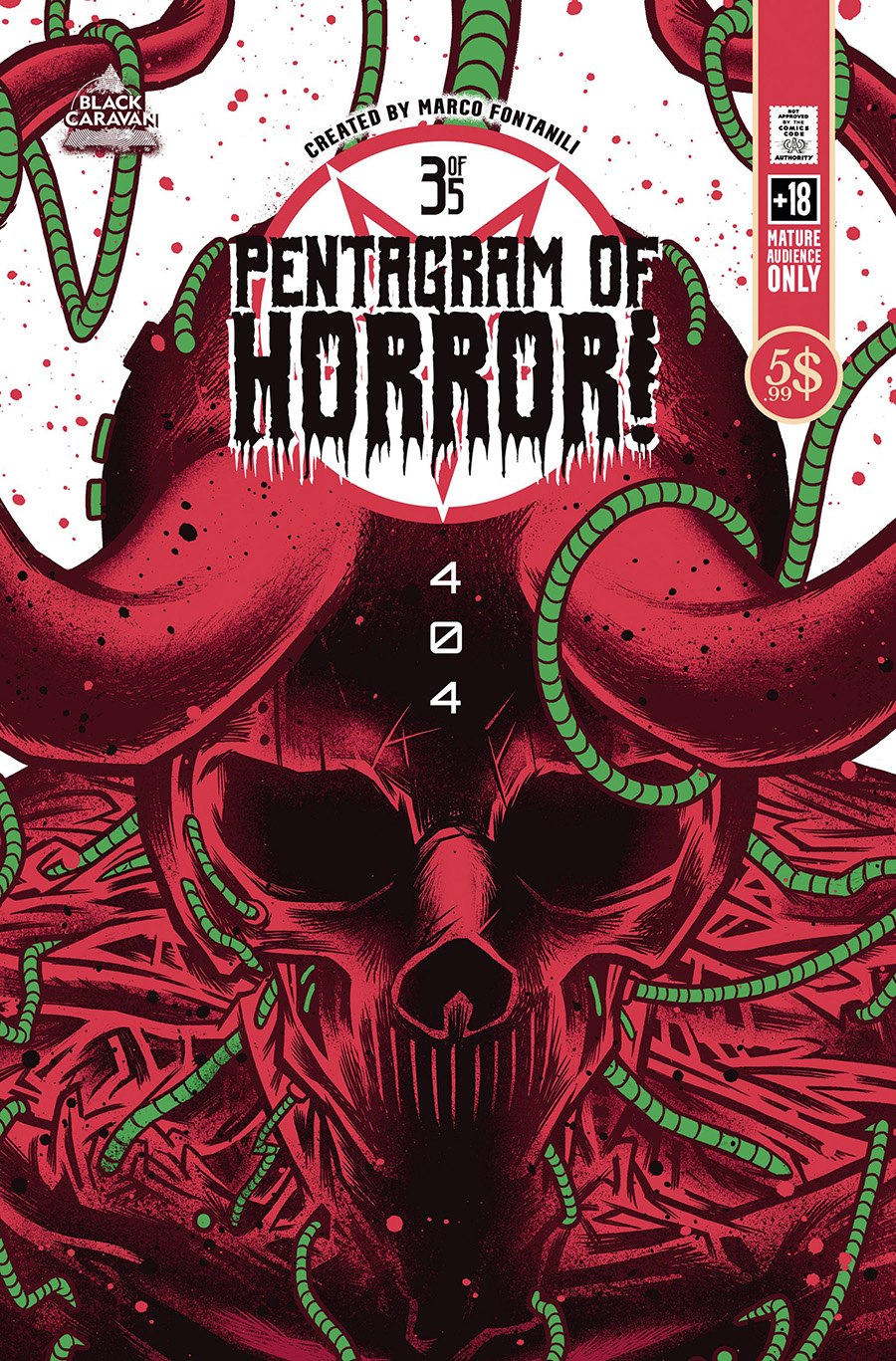 Pentagram Of Horror #3 - Marco Fontanili - Cover B - CovrPrice