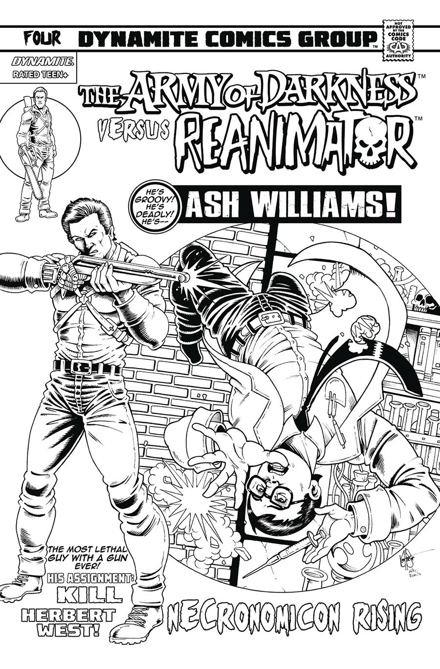 Army of Darkness Vs Reanimator: Necronomicon Rising #4 - Ken Haeser - B ...