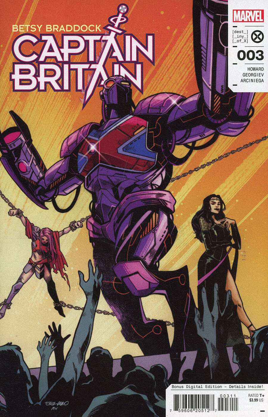 Betsy Braddock: Captain Britain #3 - Erica D’Urso - Regular - CovrPrice