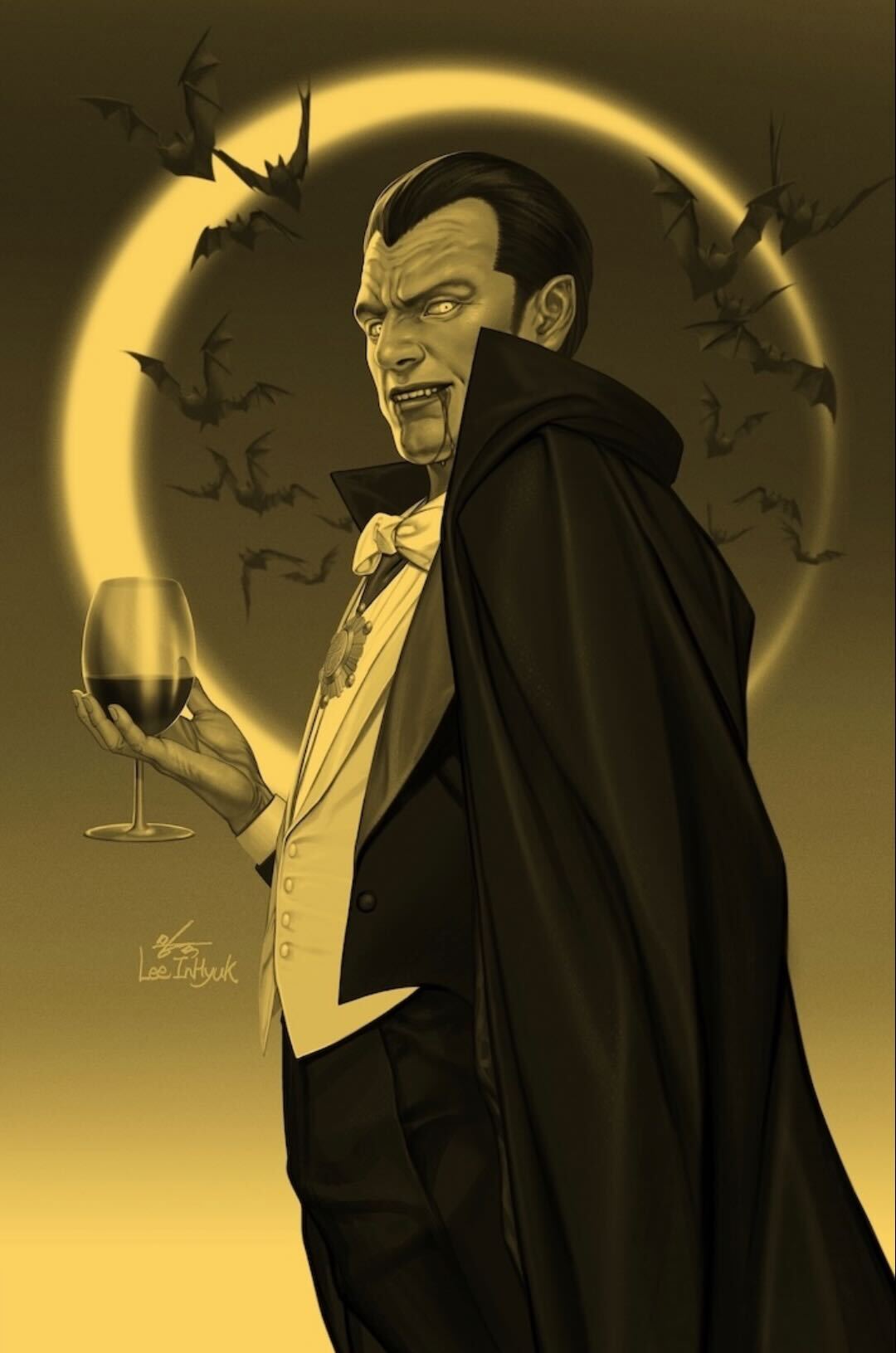 Universal Monsters: Dracula #1 - Inhyuk Lee - Tiny Onion Club Exclusive - Virgin Gold Foil ...