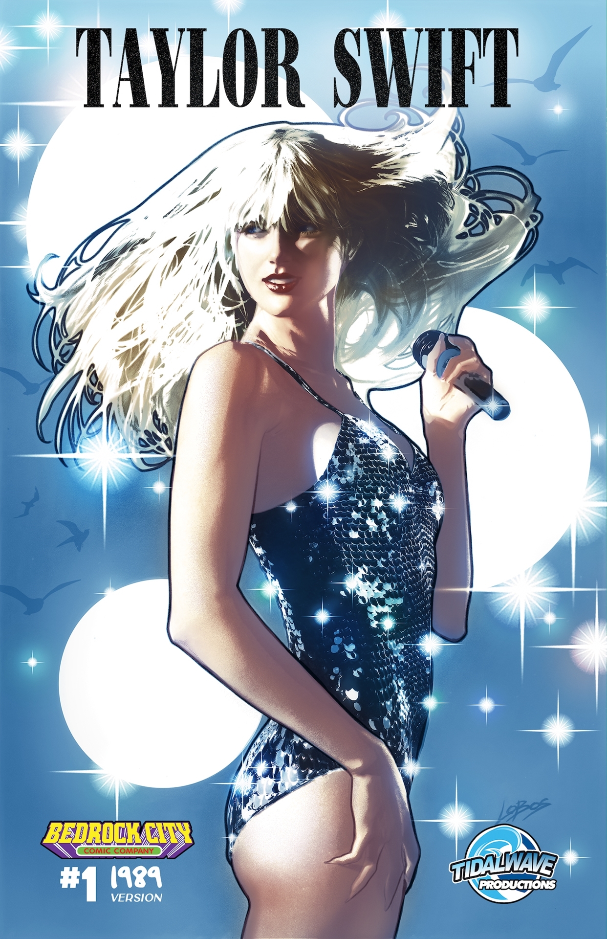 Female Force: Taylor Swift #1 - Pablo Villalobos - Bedrock City Comics - 1989 Era - CovrPrice