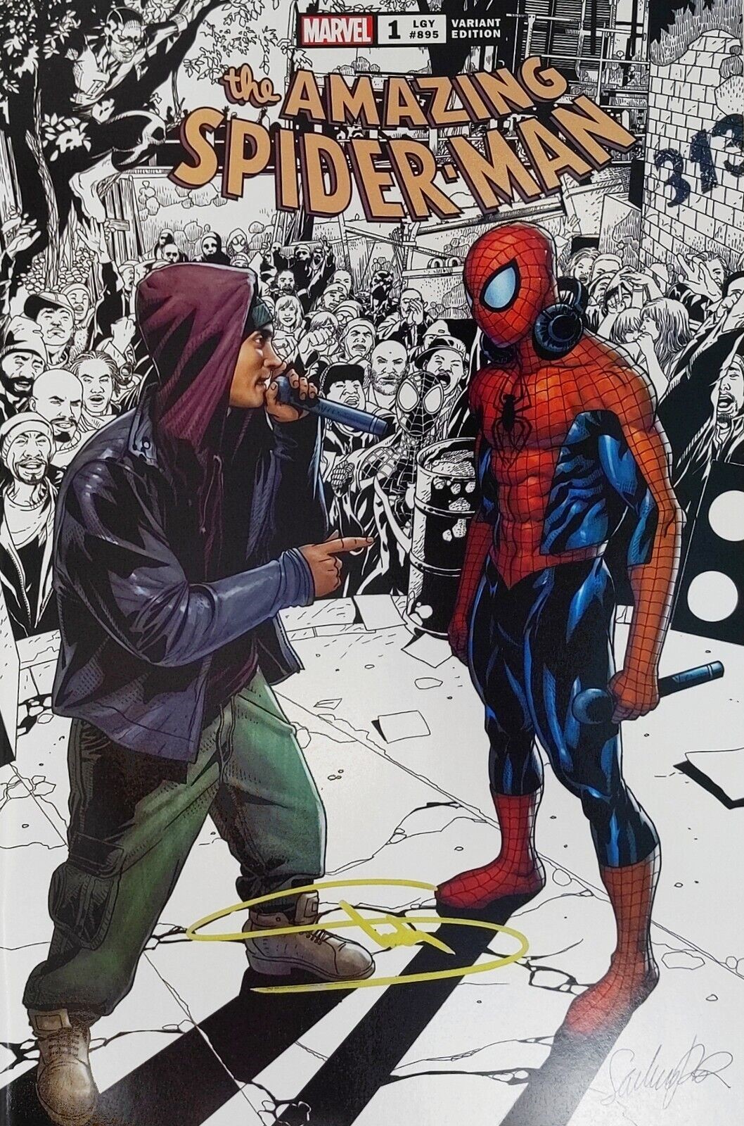 The Amazing Spider-Man #1 - Salvador Larroca - hustl. - Eminem ...