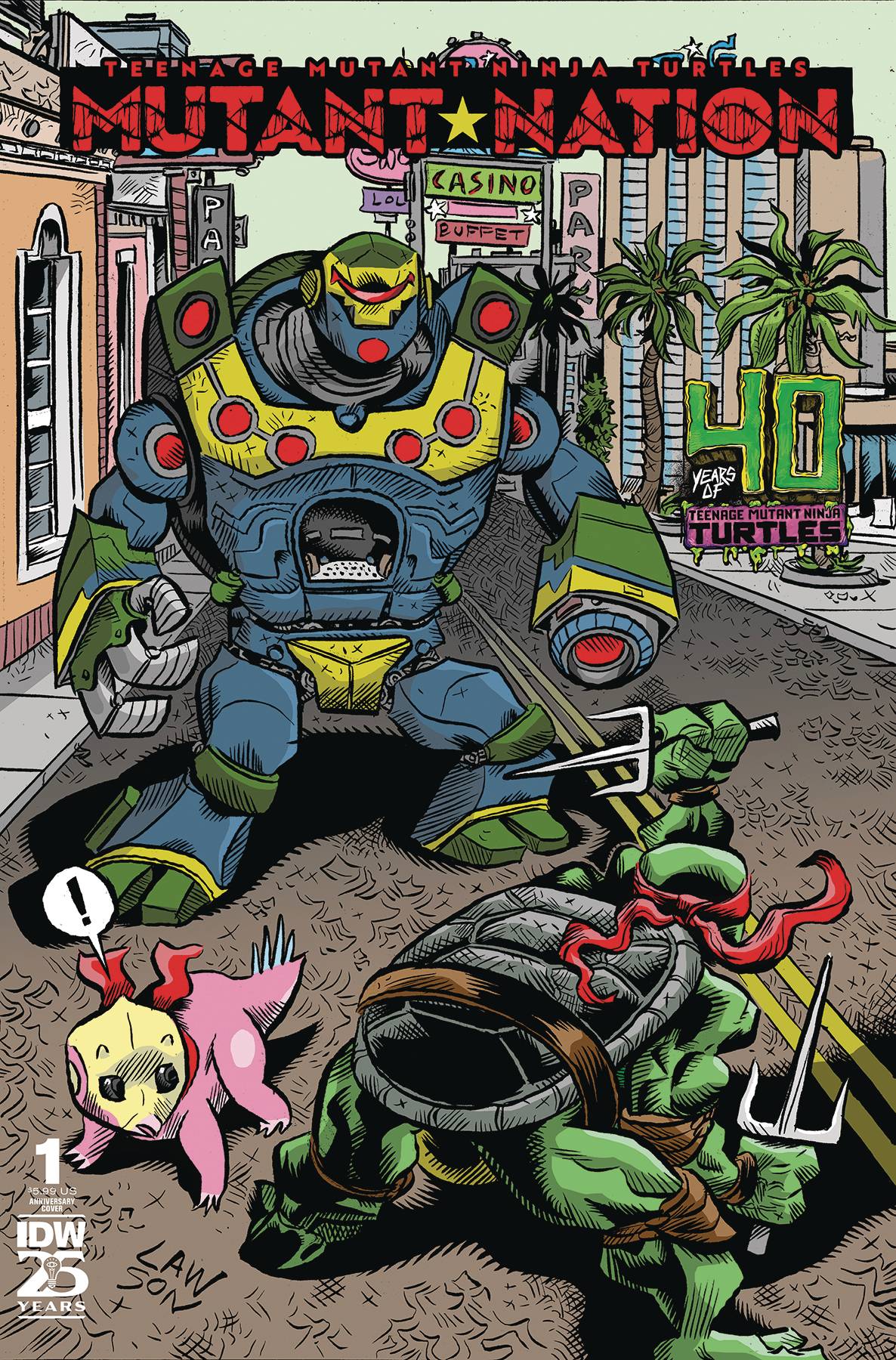 Teenage Mutant Ninja Turtles: Mutant Nation #1 - Jim Lawson - Cover D ...