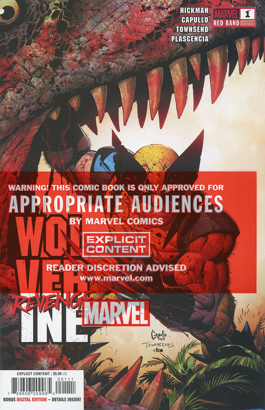 Wolverine: Revenge - Red Band #1 - Greg Capullo - Regular - CovrPrice