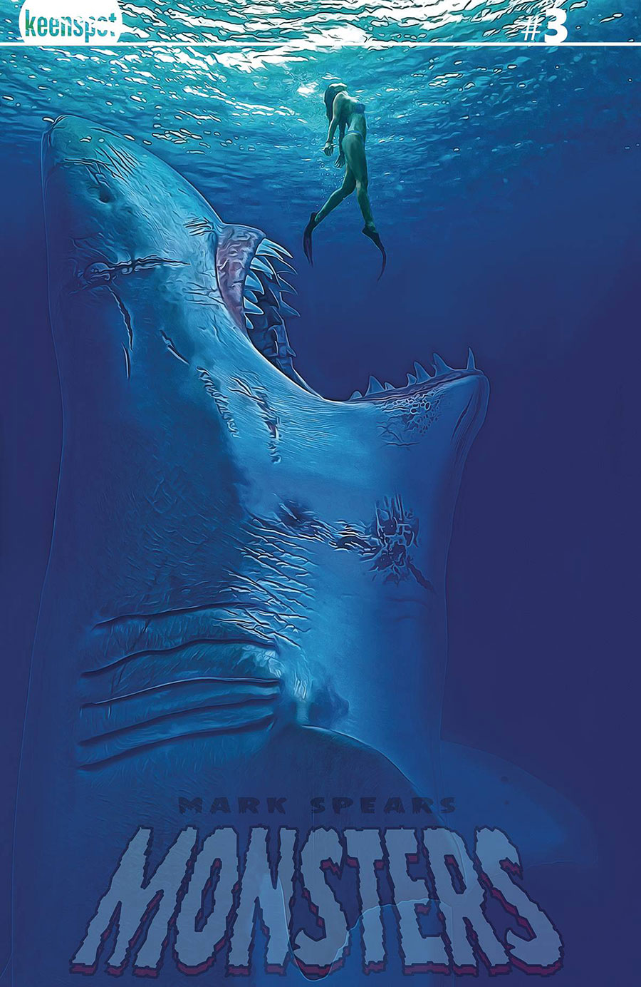Mark Spears Monsters #3 - Mark Spears - Cover G - Jaws Metal - CovrPrice