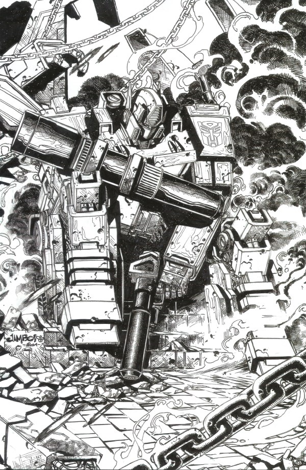 Transformers #15 - Jimbo Salgado - Top Shelf Comic - Mystery Pack - B&W ...