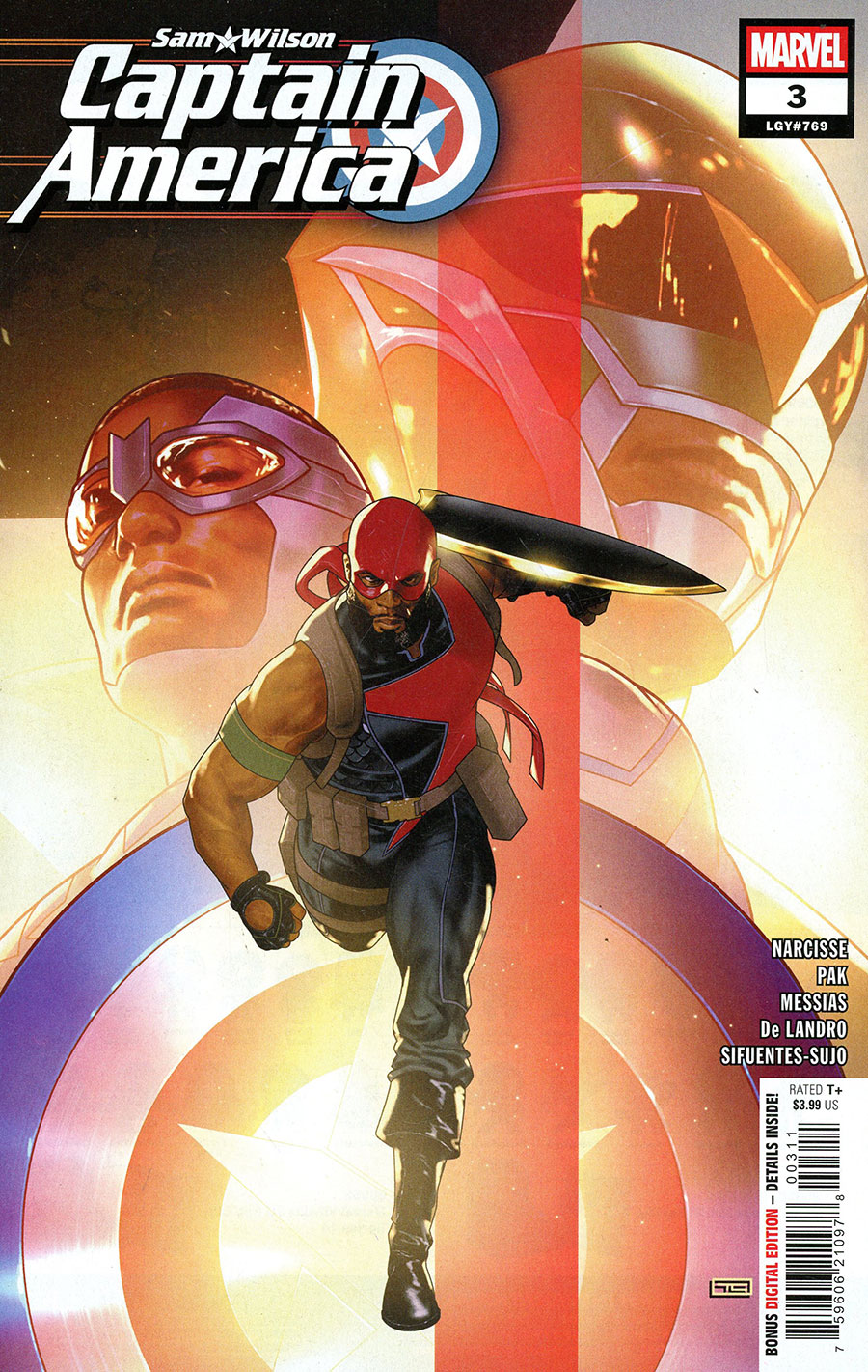 Sam Wilson, Captain America #3 - Taurin Clarke - Regular - CovrPrice