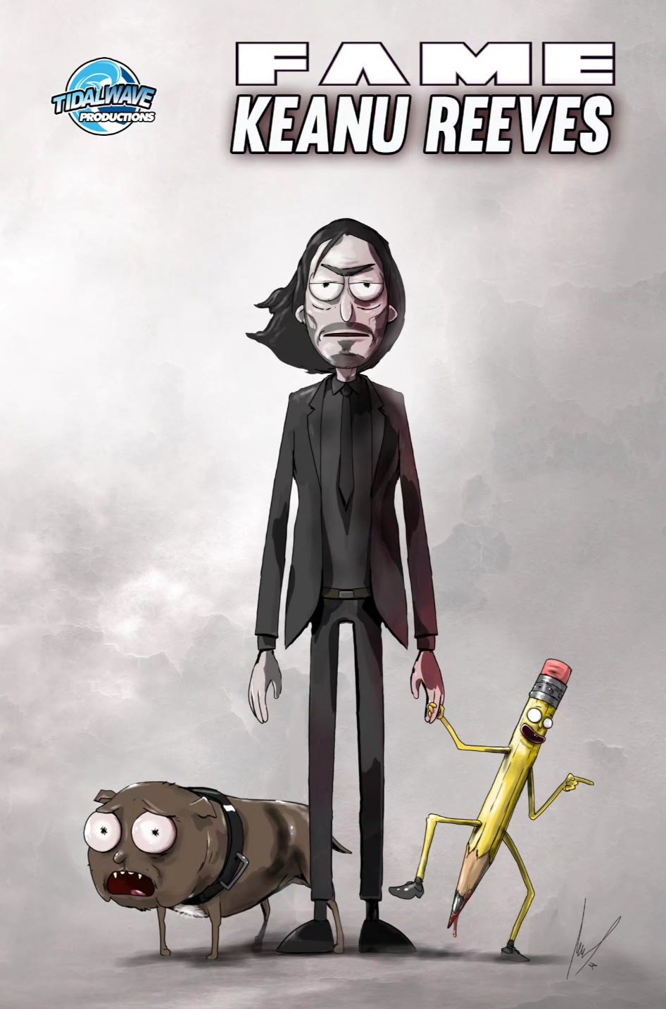 Fame: Keanu Reeves #1 - MJ Hiblen - 2025 C2E2 - Cowabunga Comics - John Rick - Foil (Limited 10 ...