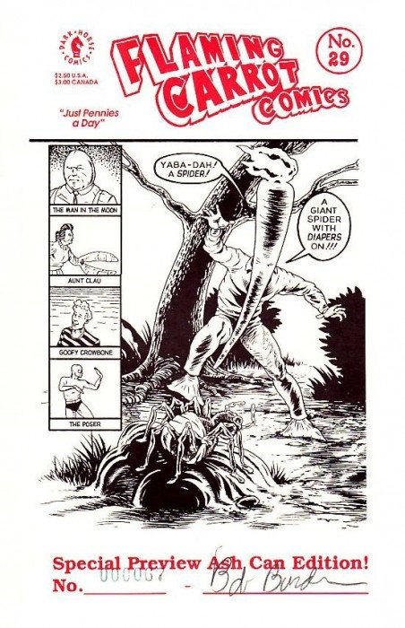 Flaming Carrot Comics #29 - Ashcan - White - Signed and Numbered (Limited 300) - CovrPrice