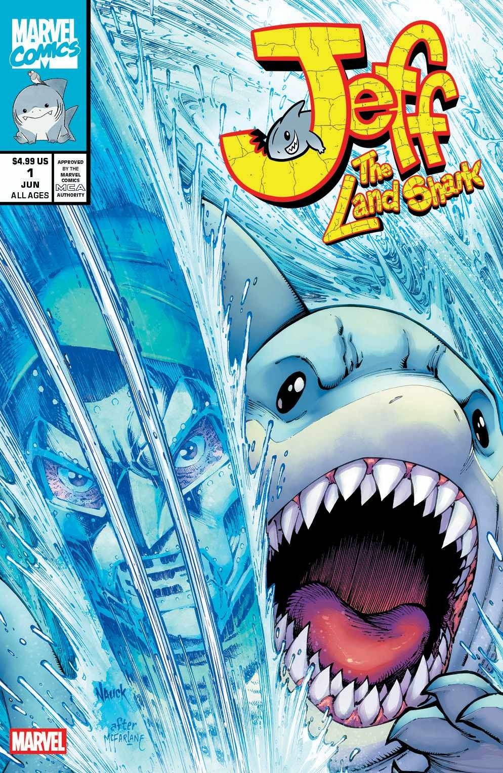 Jeff the Land Shark #1 - Todd Nauck - KRS Comics / The Comic Mint - Homage (Limited 1000 ...