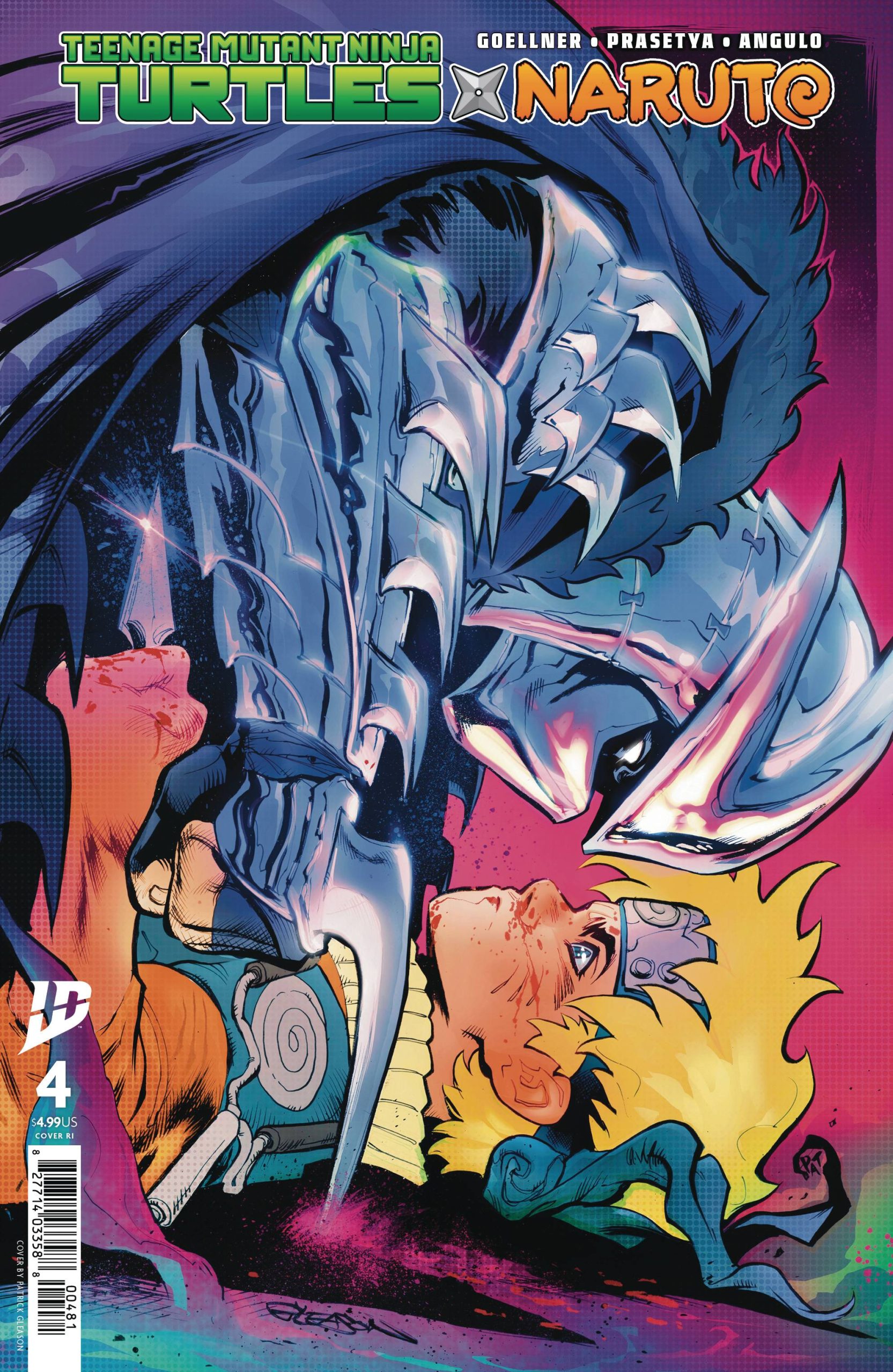 Teenage Mutant Ninja Turtles x Naruto #4 - Pat Gleason - Cover RI (1: ...