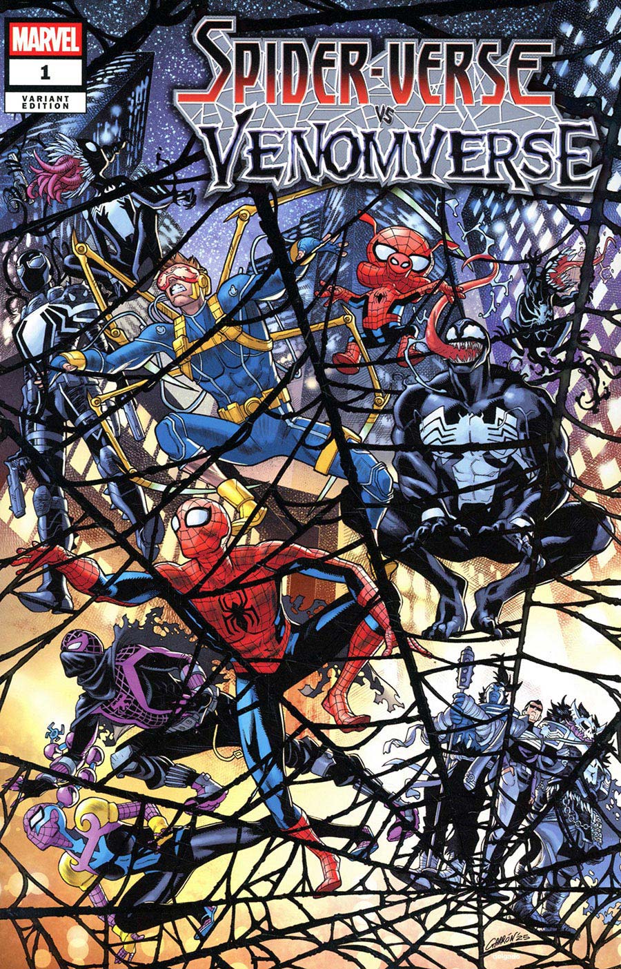 Spider-Verse vs. Venomverse #1 - Javier Garron - Foil - CovrPrice