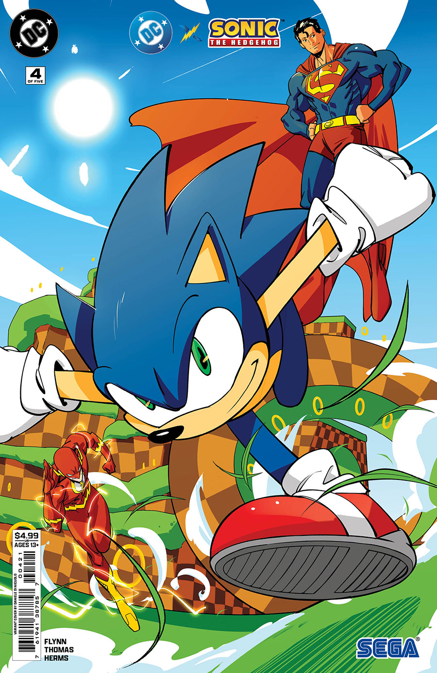 DC x Sonic The Hedgehog #4 - Daniele Di Nicuolo - CovrPrice