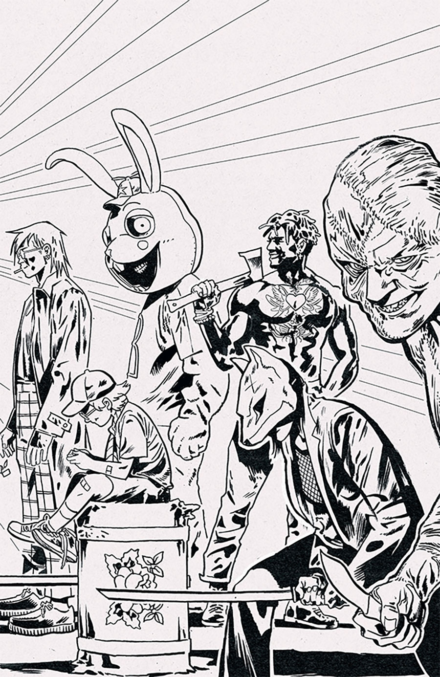 Exquisite Corpses #1 - Michael Walsh - 2nd Print - B&W Polybagged with ...