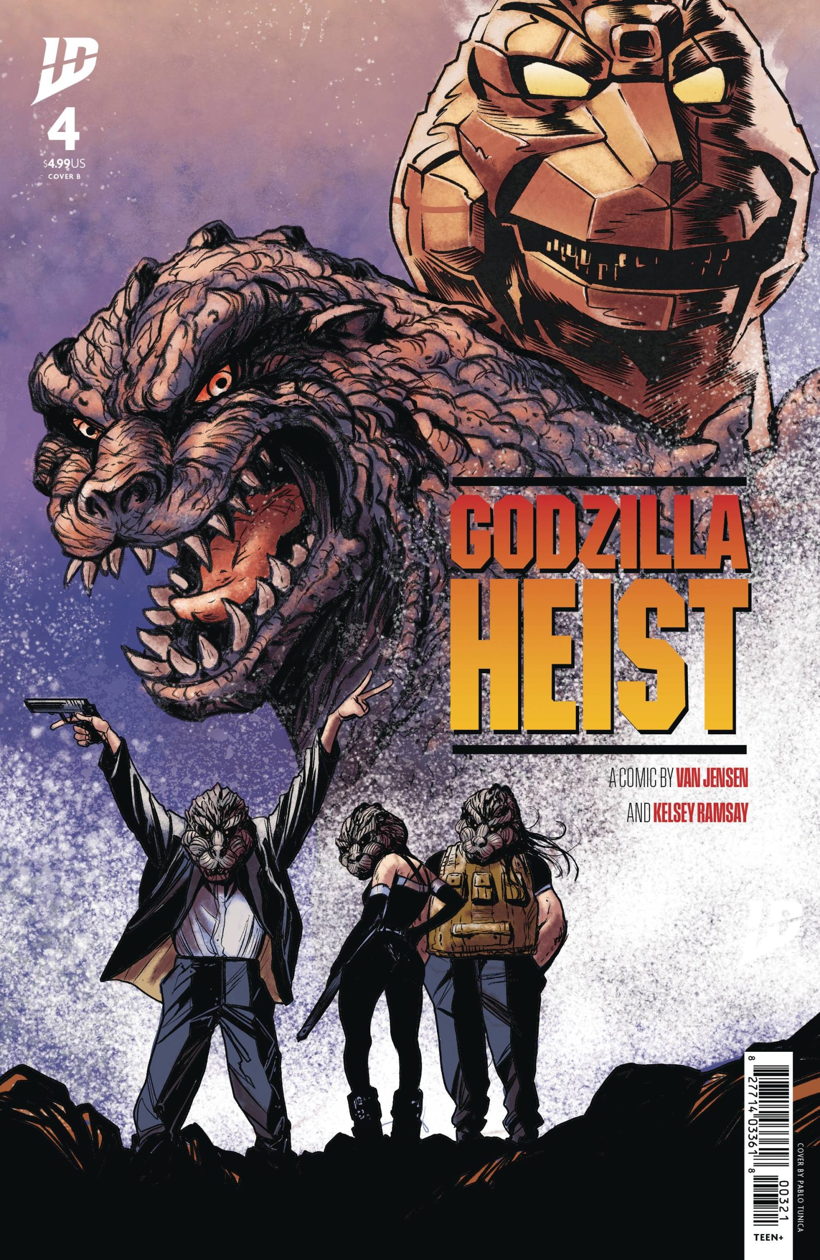 Godzilla: Heist #4 - Pablo Tunica - Cover B - Movie Poster - CovrPrice