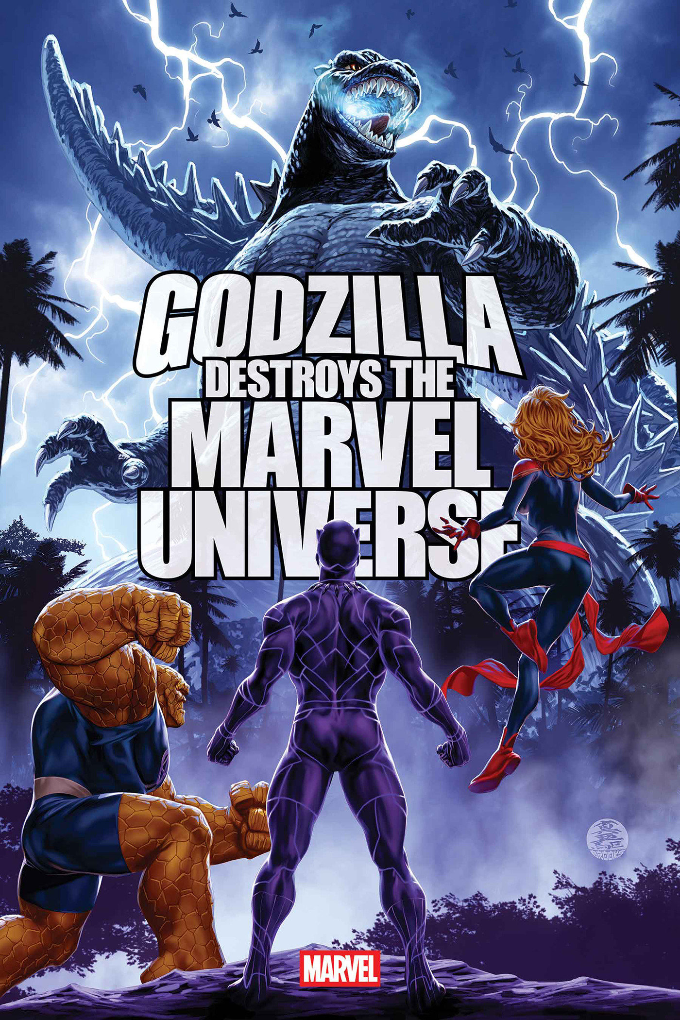 Godzilla Destroys The Marvel Universe #4 - Mark Brooks - Regular ...